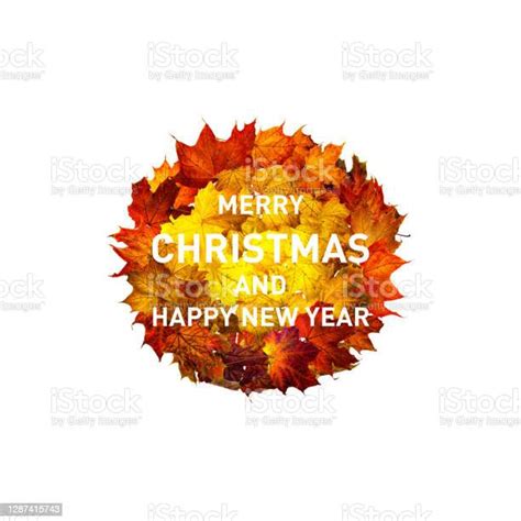 흰색에 고립 된 다채로운 단풍 나무 잎의 원 프레임 텍스트 상단 보기를 위한 공간이 있는 배경입니다 0명에 대한 스톡 사진 및 기타 이미지 Istock