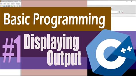 C Basic Programming Tutorial 1 Displaying Output Youtube