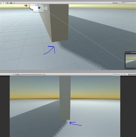 Real Time Shadows Doesn T Connect To Geometry Unity Engine Unity Discussions