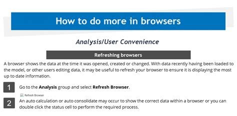 Browsers Refreshing Browsers Financial Consolidation Budgeting Forecasting And Analysis Software
