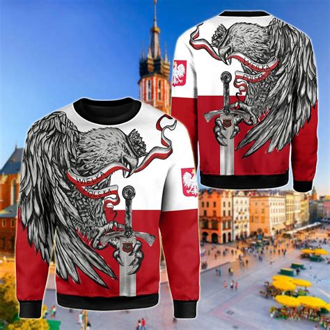 Poland The White Eagle Orzel Bialy Sweatshirt Aio Pride