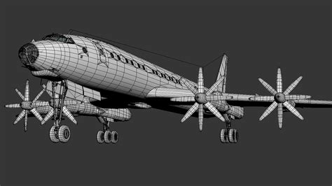 Tupolev Tu 114 3d Model By Citizensnip