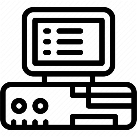 Pc Computer Old Vintage Screen Electronics Icon Download On Iconfinder