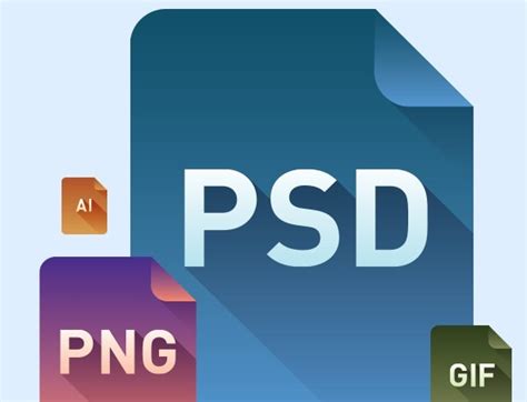 Free Flat Style File Type Icons Vector Titanui