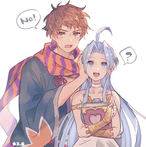Gran Lyria And Kengo Granblue Fantasy Drawn By Rok Danbooru