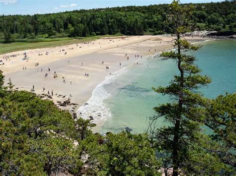 Sand Beach Geology In Acadia National Park In Bar Harbor Maine Tm2 Maine