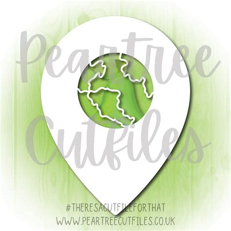 Globe Geotag Peartree Cutfiles
