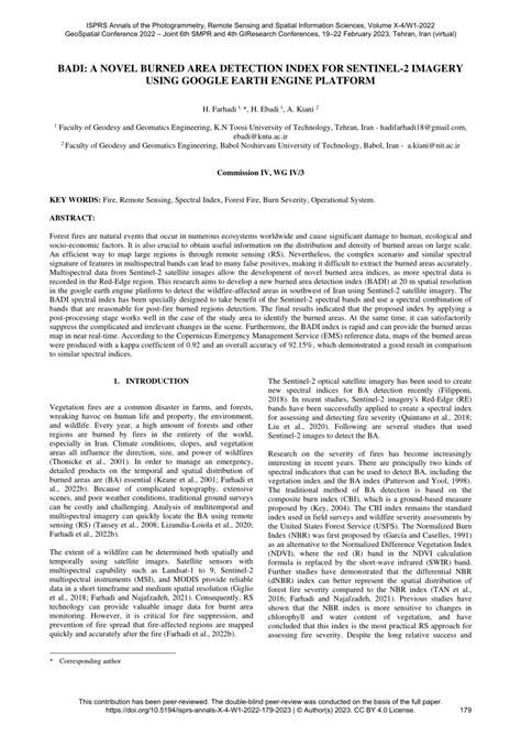 Pdf Badi A Novel Burned Area Detection Index For Sentinel 2 Imagery