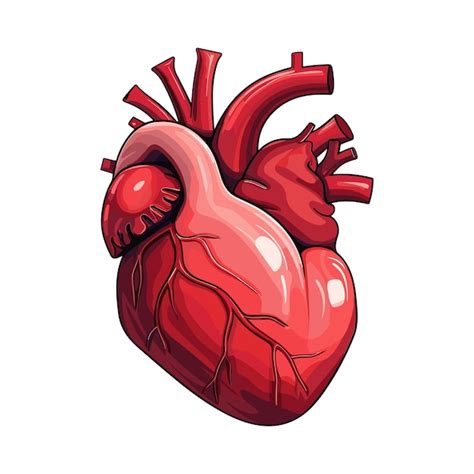 심장 해부학 프리미엄 벡터