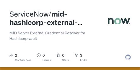 Github Servicenowmid Hashicorp External Credential Resolver Mid Server External Credential