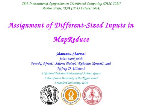 Pdf Assignment Of Different Sized Inputs In Mapreduce