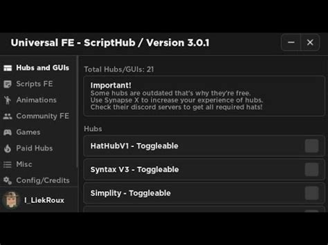 Universal FE Hub Script Review YouTube