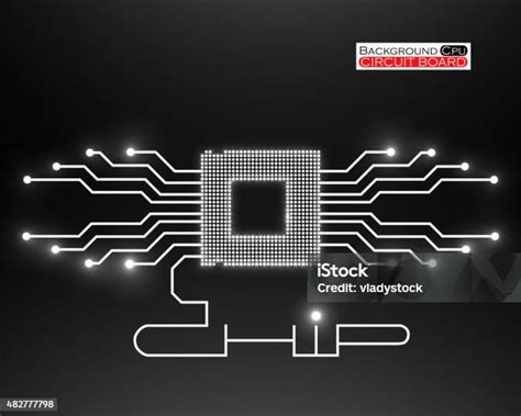 Cpu 회로 보드 벡터 일러스트레이션 Eps 10 0명에 대한 스톡 벡터 아트 및 기타 이미지 0명 2015년 Cpu