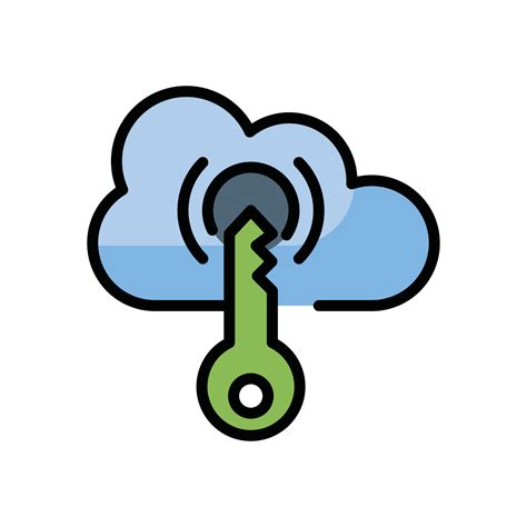 Cloud Access Vector Outline Filled Icon Cloud Computing Symbol Eps 10 File 16877739 Vector Art