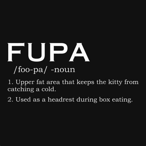 Funny Definition Fupa Noun Foo Pa Fat Metal Print Vertical By
