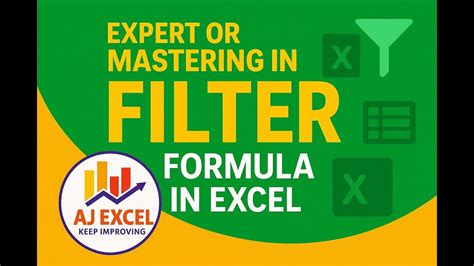 Expert Or Mastering In Filter Formula In Excel Youtube