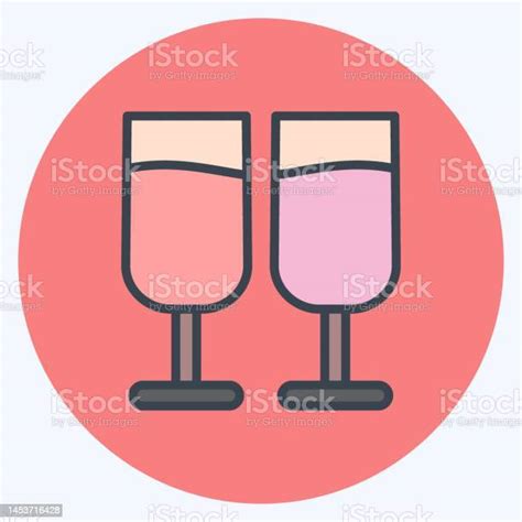 아이콘 친친 발렌타인 데이 상징과 관련이 있습니다 컬러 메이트 스타일 심플한 디자인 편집 가능 간단한 그림 0명에 대한 스톡 벡터 아트 및 기타 이미지 Istock