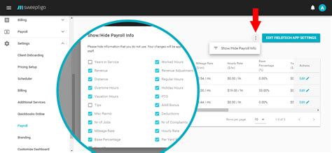 Update Payroll Settings Payroll Sweep Go