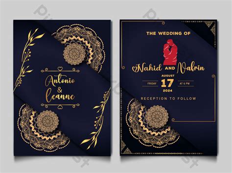 Mandala Invitation Card Design Vector Template Ai Free Download Pikbest