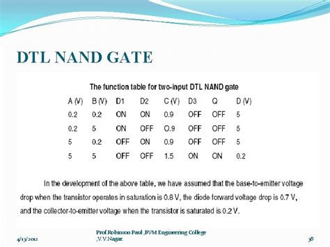 Dtl Nand Gate Circuit Diagram