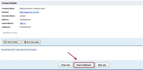 Edit Refresh A Job In One Go Recruiter Zone