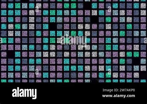 horizontal parallel rows of small qr codes with moving into the same direction seamless loop