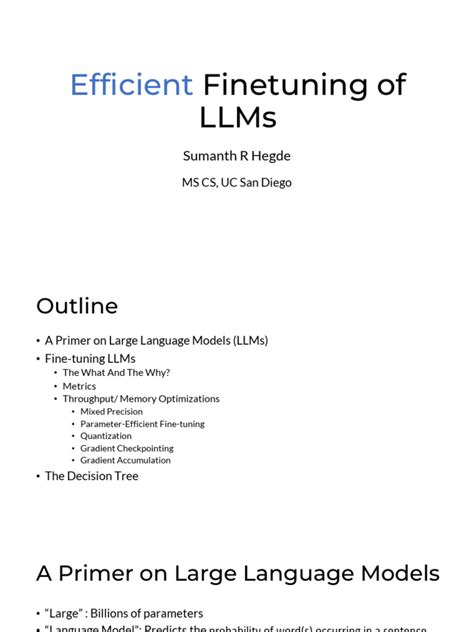 Efficient Fine Tuning Llm Pdf