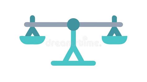 Blue Balance Scale Icon Justice And Equilibrium Symbol Graphic Vector Design Generative Ai
