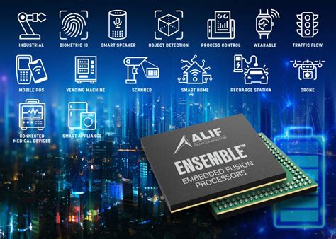 alif launches ensemble ai microcontrollers with application kits