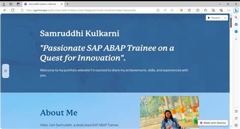 [video] samruddhi kulkarni on linkedin ai portfolio