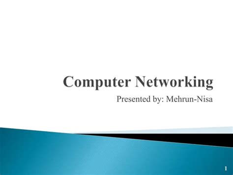 The Basics Of Computer Networking Pptx