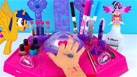 Красим Ногти Игрушка Для девочек Салон Красоты Маленькая Принцесса Youtube