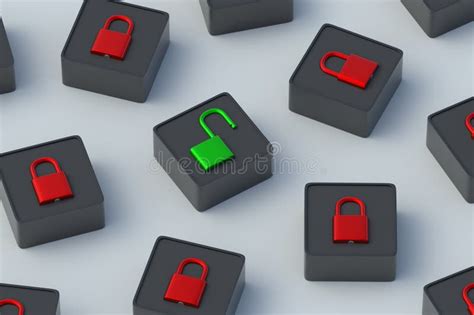 Open Access Concept Security System Vulnerability Stock Illustration