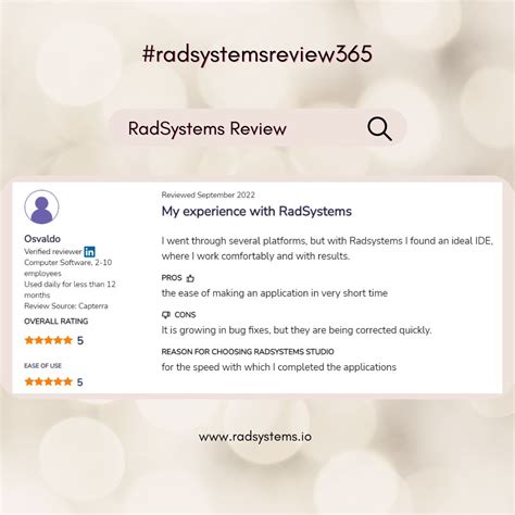 Radsystems On Linkedin Radsystemsreview365 Radsystems Lowcode Retweet Retweets Developer