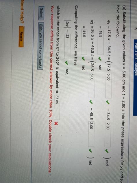 Solved Part 3 Of 4 Analyze A Substituting The Given