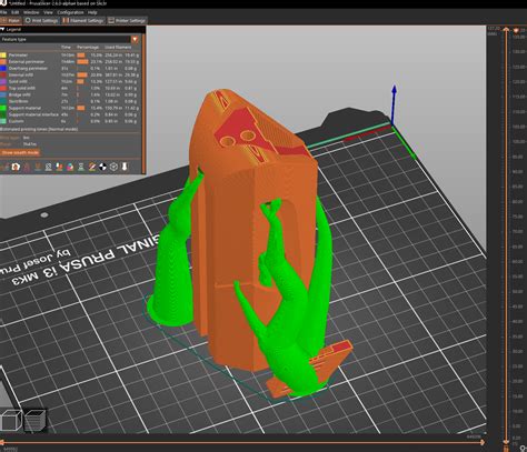 Organic Support Through Another Object · Issue 9835 · Prusa3dprusaslicer · Github