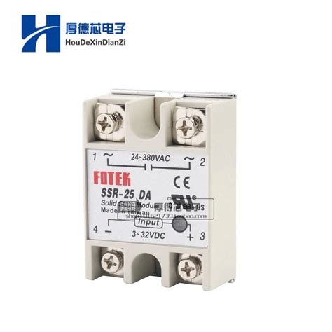 Single Phase Solid State Relay Ssr 100da Dc Control Ac Hacktronics