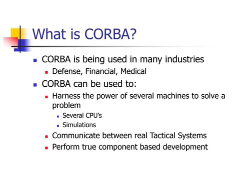 Ppt Corba Programming Using Acetao Powerpoint Presentation Free