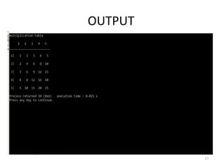 2 Dimension Array In Programms PPT