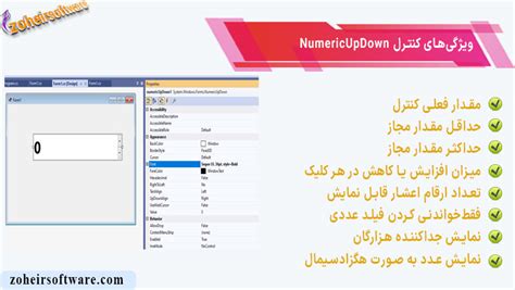 کنترل Numericupdown در سی شارپ