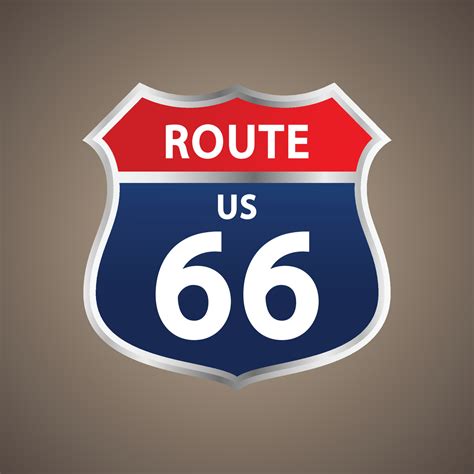 Route 66 Sign Interstate Sign Symbol Vector 14275570 Vector Art At