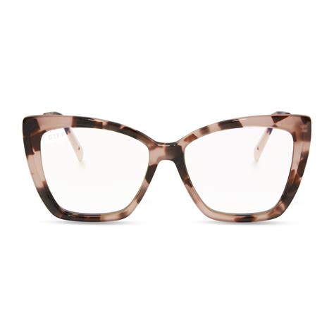 Becky Ii Cat Eye Glasses Himalayan Tortoise Diff Eyewear
