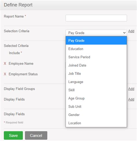 How To Create Dynamic Reports OrangeHRM