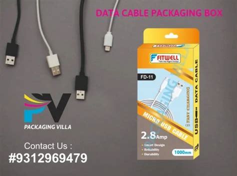 Data Cable Packaging Box At ₹ 210piece Electronics Packing Boxes In