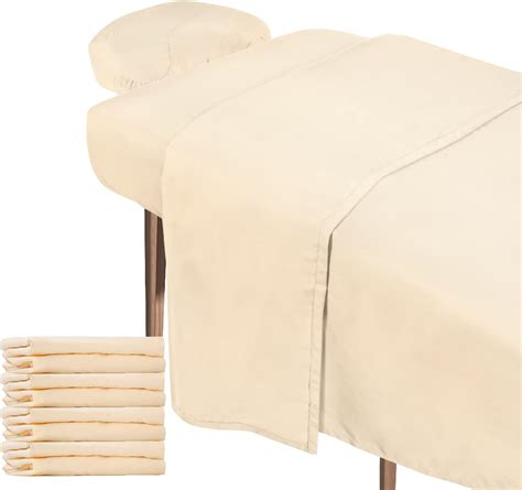Oudain 4 Sets 3 Piece Soft Microfiber Massage Table Sheets