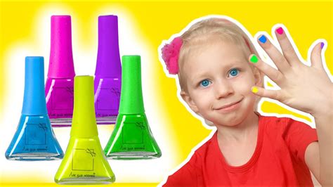 Детский лак для ногтей Lucky, Юнона делает маникюр, Pretend Play for ...