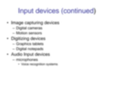 SOLUTION Input Output Storage Devices Studypool
