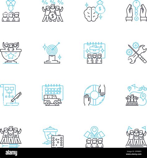Society Linear Icons Set Culture Diversity Inclusion Equality