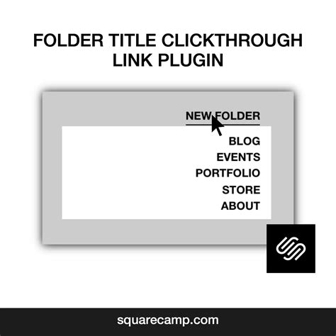 folder title clickthrough link on squarespace 7 1 squarecamp web design