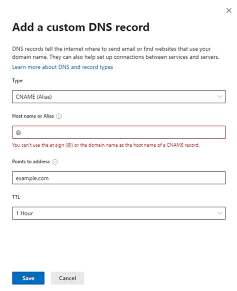 Microsoft DNS Can T Use For CNAME Record Https Technoogies Com